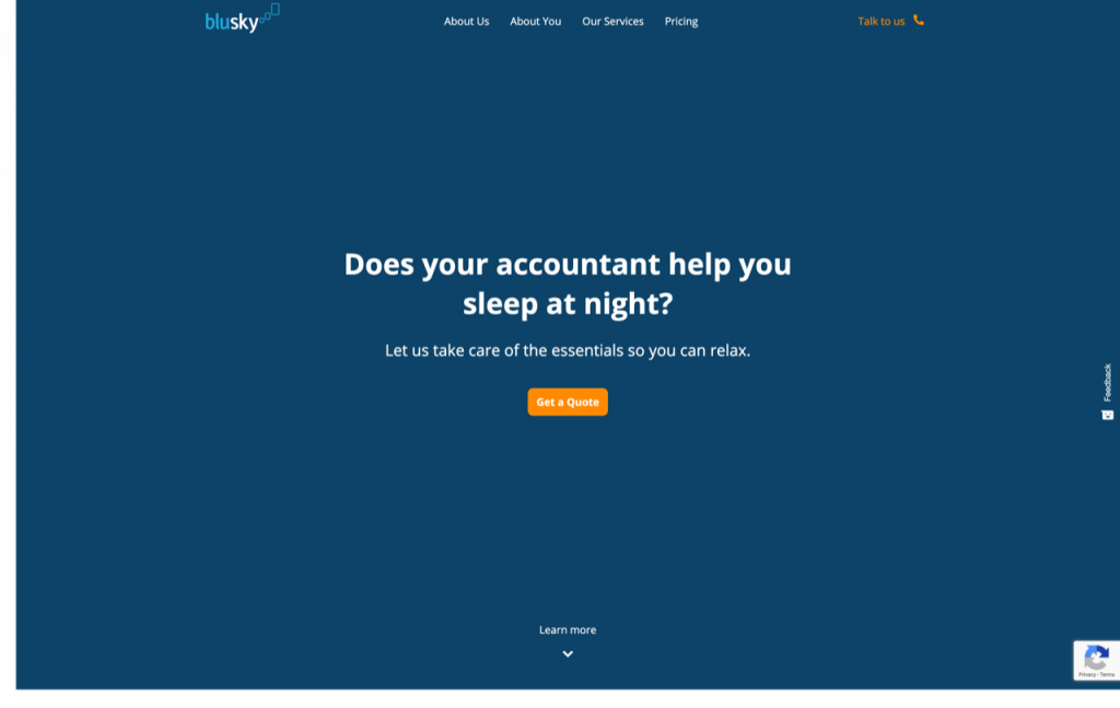 Blusky Website | Geraint Palmer
