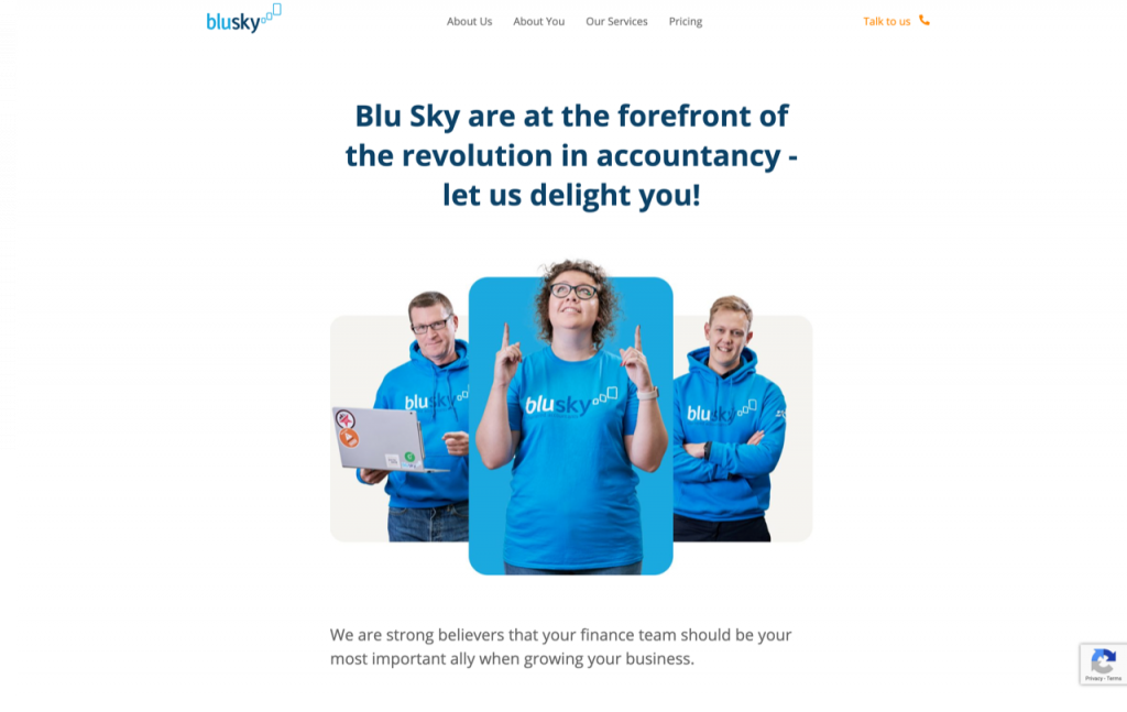 Blusky Website | Geraint Palmer