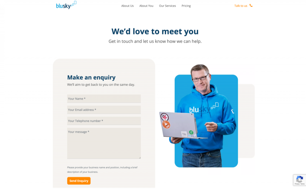Blusky Website | Geraint Palmer